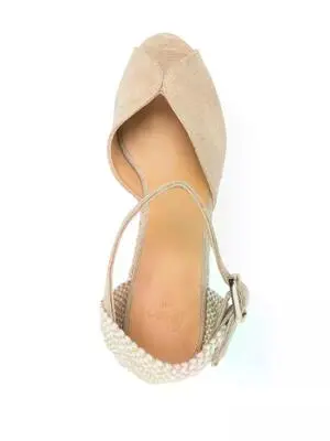 CastaÑer 110mm Bianca Wedge Espadrilles