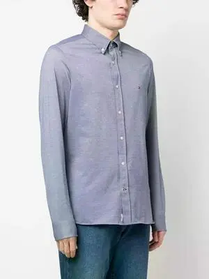Tommy Hilfiger Logo-embroidery Cotton-blend Shirt