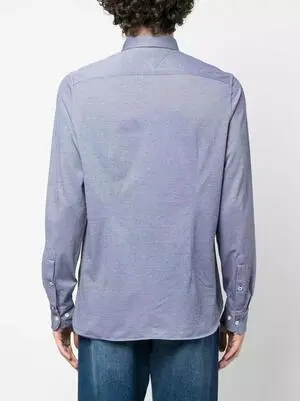 Tommy Hilfiger Logo-embroidery Cotton-blend Shirt
