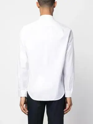 FURSAC Collarless Long-sleeve Cotton Shirt