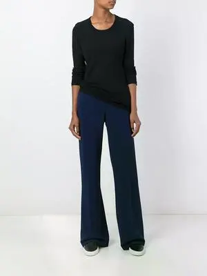 JAMES PERSE Round Neck Longsleeved T-shirt - Black