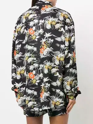 RtA Sierra Floral Print Silk Shirt