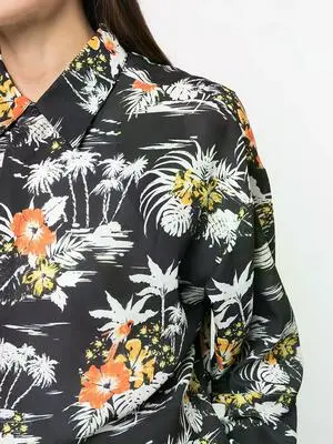 RtA Sierra Floral Print Silk Shirt