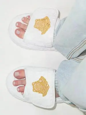 Versace Medusa Head Platform Slippers