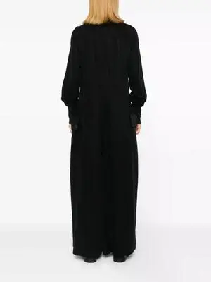 Y3 Twill Jumpsuit With High Neck And Wide Legs