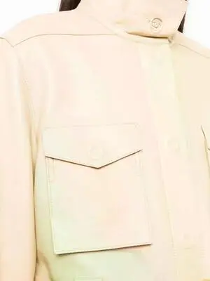 Off-White Single-breasted Belted-waist Coat