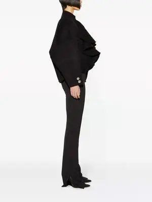 Emilio Pucci Ruffled-placket Wool Jacket