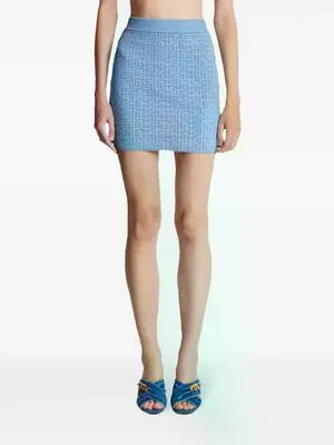 Balmain Labyrinth-jacquard Skirt