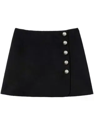 Emilio Pucci Side-button Fastening Wool Miniskirt