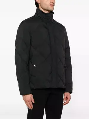 Canali Quilted Goose Down Jacket - Black