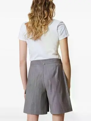 TWINSET Pinstripe Bermuda Shorts