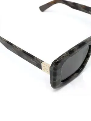 RETROSUPERFUTURE Tortoiseshell-effect Rectangle-frame Sunglasses