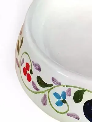 LES-OTTOMANS Small Hand-painted Bowl