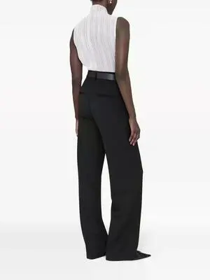 ANINE BING Carrie Wide-leg Wool Trousers