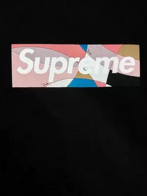 Supreme X Emilio Pucci Box Logo T-shirt - Black
