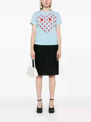 Play Comme Des Garcon Heart-print T-shirt