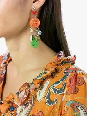 AMIR SLAMA Luck Clover Charm Single Earring