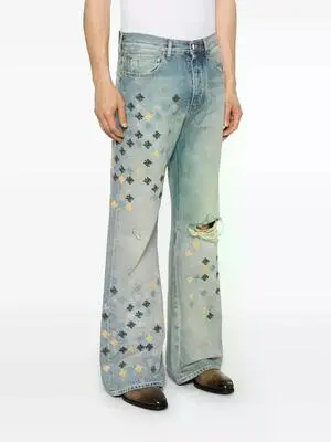 Amiri Ma Quad Embroidered Jeans