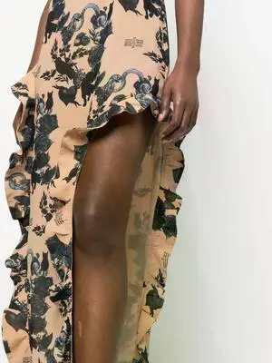 Rokh Ruffle-detail Long Dress