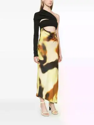 Nanushka Draped-detail Open-back Midi Dress
