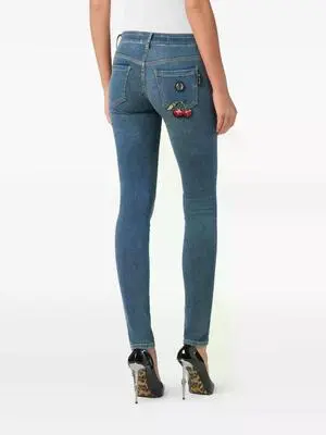 Philipp Plein Stretch-cotton Skinny Jeans