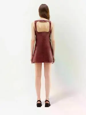COURREGES Reedition Vinyl Mini Dress - Red
