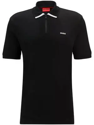 Hugo Logo-print Cotton Polo Shirt