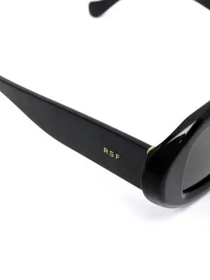 RETROSUPERFUTURE Oval Frame Sunglasses - Black