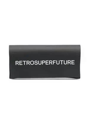 RETROSUPERFUTURE Oval Frame Sunglasses - Black