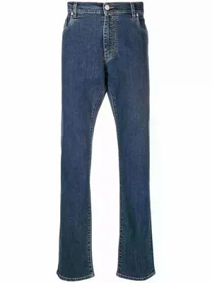 BILLIONAIRE Logo-embroidered Jeans - Blue