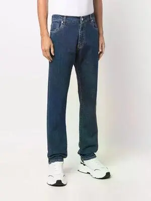 BILLIONAIRE Logo-embroidered Jeans - Blue