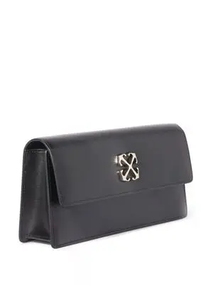 Off-White Jitney 1.0 Leather Shoulder Bag - Black