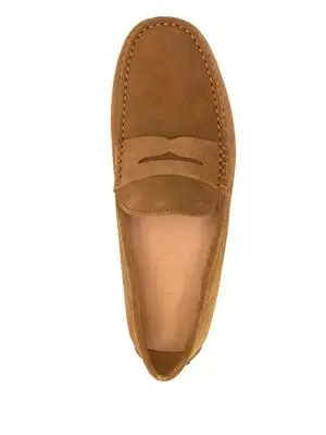 TOD'S Suede Loafers - Brown
