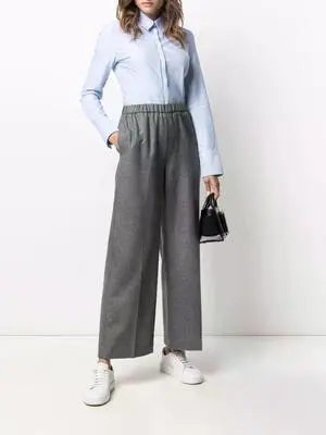 Aspesi Wide-leg Cropped Trousers