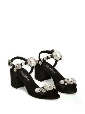 Dolce & Gabbana Embellished Crystal Sandals