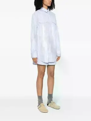 Wardrobe.NYC Striped Cotton Shirtdress