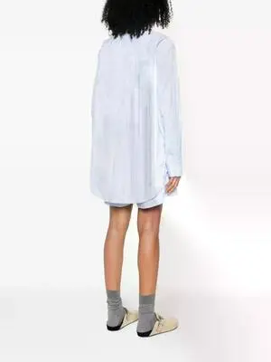 Wardrobe.NYC Striped Cotton Shirtdress