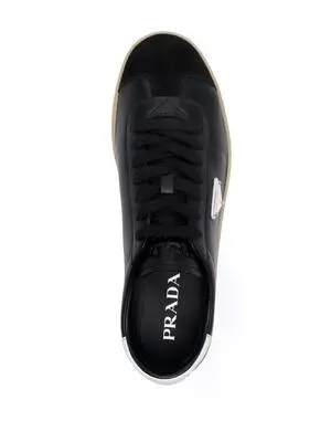 Prada Leather Sneakers - Black