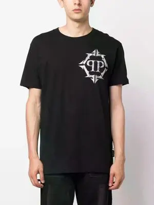 Philipp Plein Ss Chrome Round-neck T-shirt - Black
