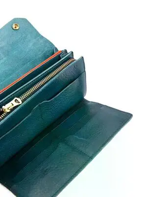 AS2OV Oiled Shrink Long Wallet - Blue