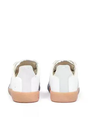 MAISON MARGIELA Replica Paint Leather Sneakers - White