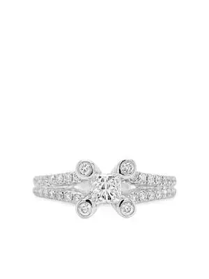 HYT JEWELRY 18kt White Gold Diamond Ring - Silver
