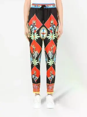 Dolce & Gabbana Carretto-print Track Pants