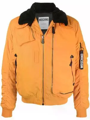 Moschino Logo-keyring Bomber Jacket