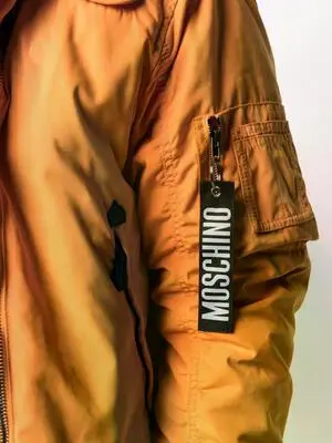 Moschino Logo-keyring Bomber Jacket