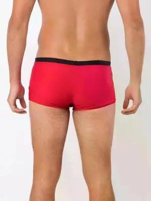 AMIR SLAMA Two-tone Swim Trunks - Red