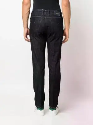Incotex Straight-leg Jeans With Logo Patch