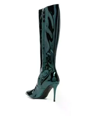 GIUSEPPE ZANOTTI 95mm Pointed-toe Leather Boots