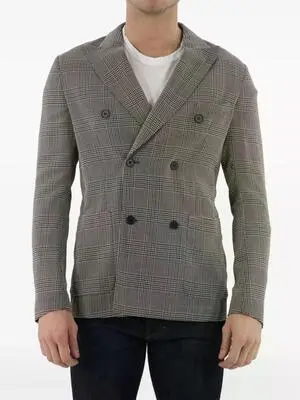 TONELLO Glen Plaid Double-breasted Jacket