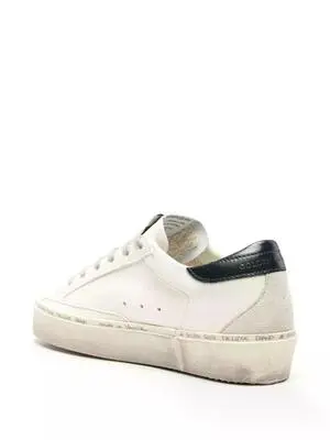 GOLDEN GOOSE Hi Star Leather Sneakers With Embellished Star Detail - White